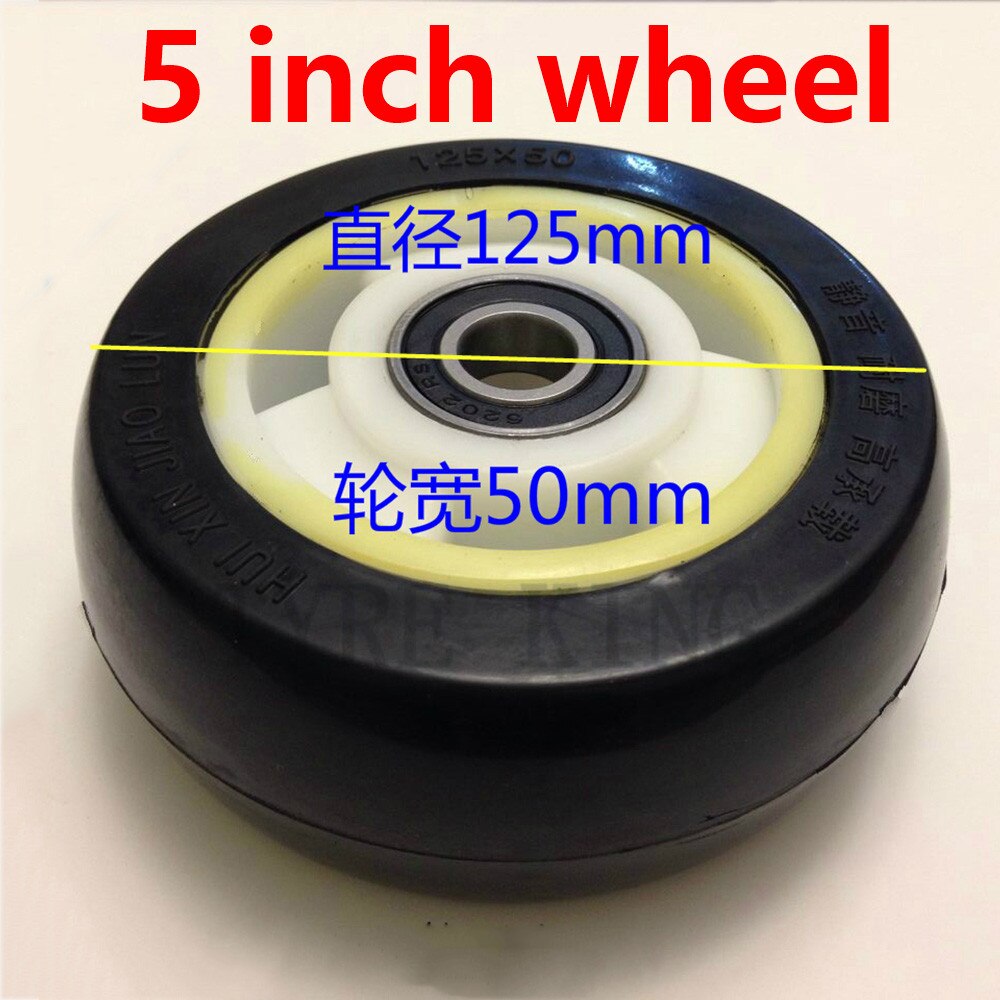 5 Inch 125x50 Rubber Wheel 5" Silent Wheel Trolley... – Grandado