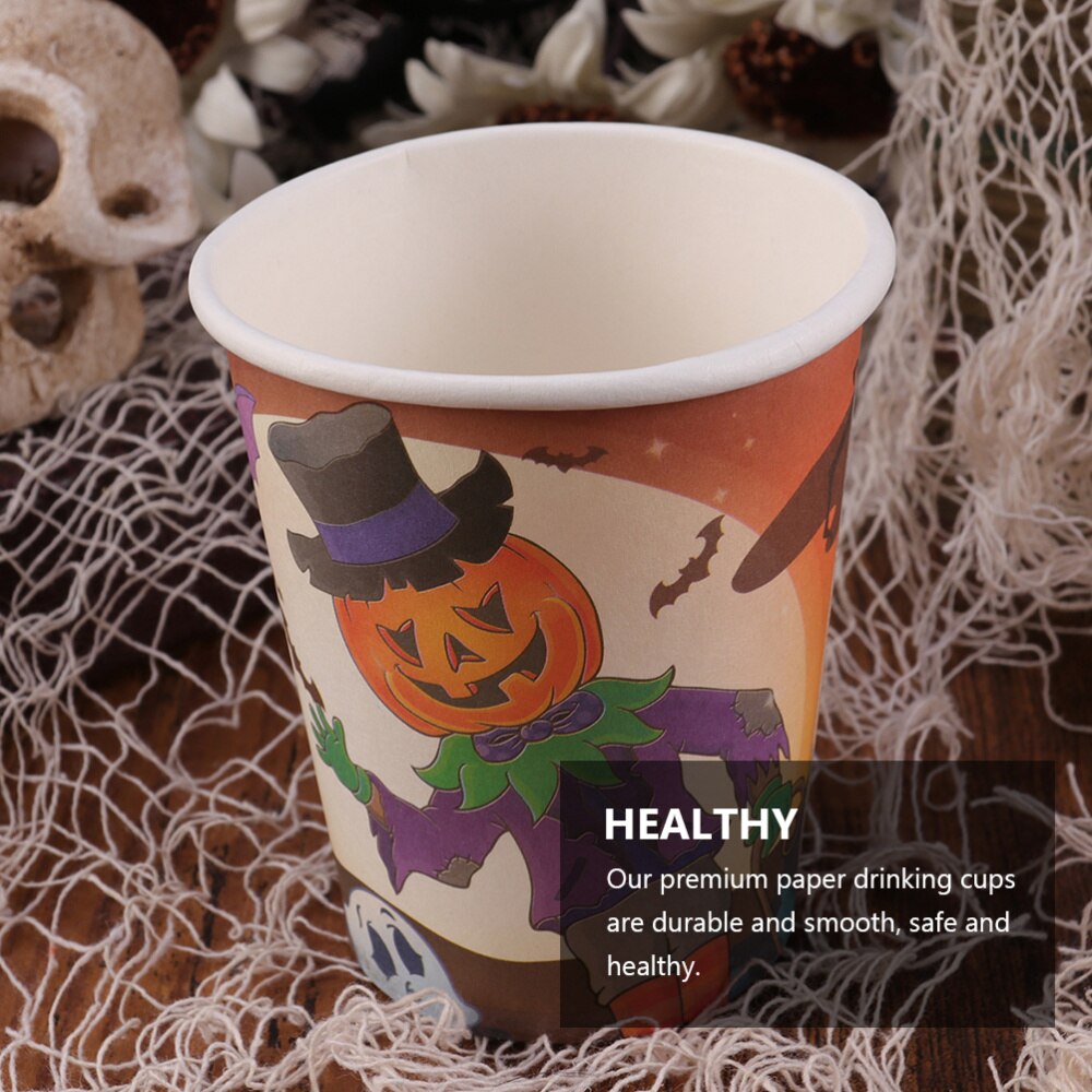 20Pcs Paper Cups Halloween Disposable Drinking Cup... – Vicedeal