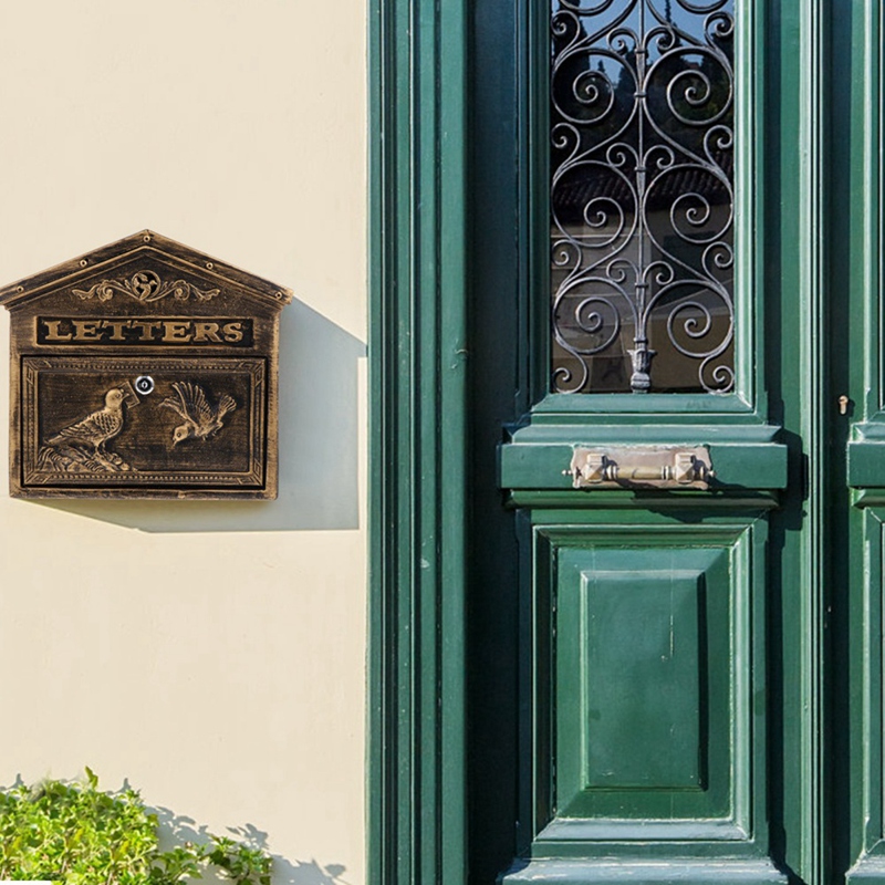 1Pc Retro Letter Container Home Mailbox Vintage Me... – Vicedeal