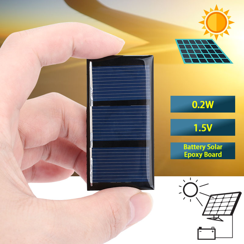 1.5V 0.2W Mini DIY Solar Panel 130MA Travel 1.5V 0... – Vicedeal