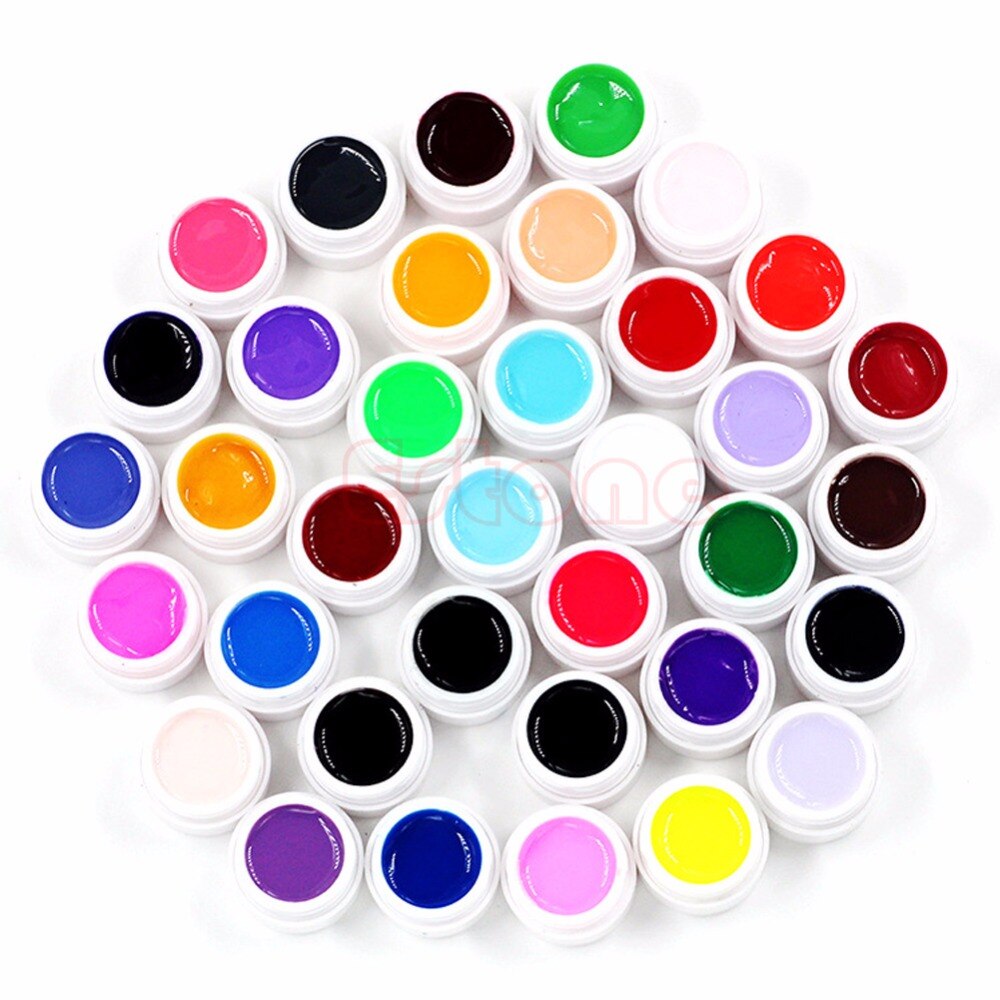 36 Pcs Mix Pot Tip Color Builder Polish Nail Art U... – Vicedeal