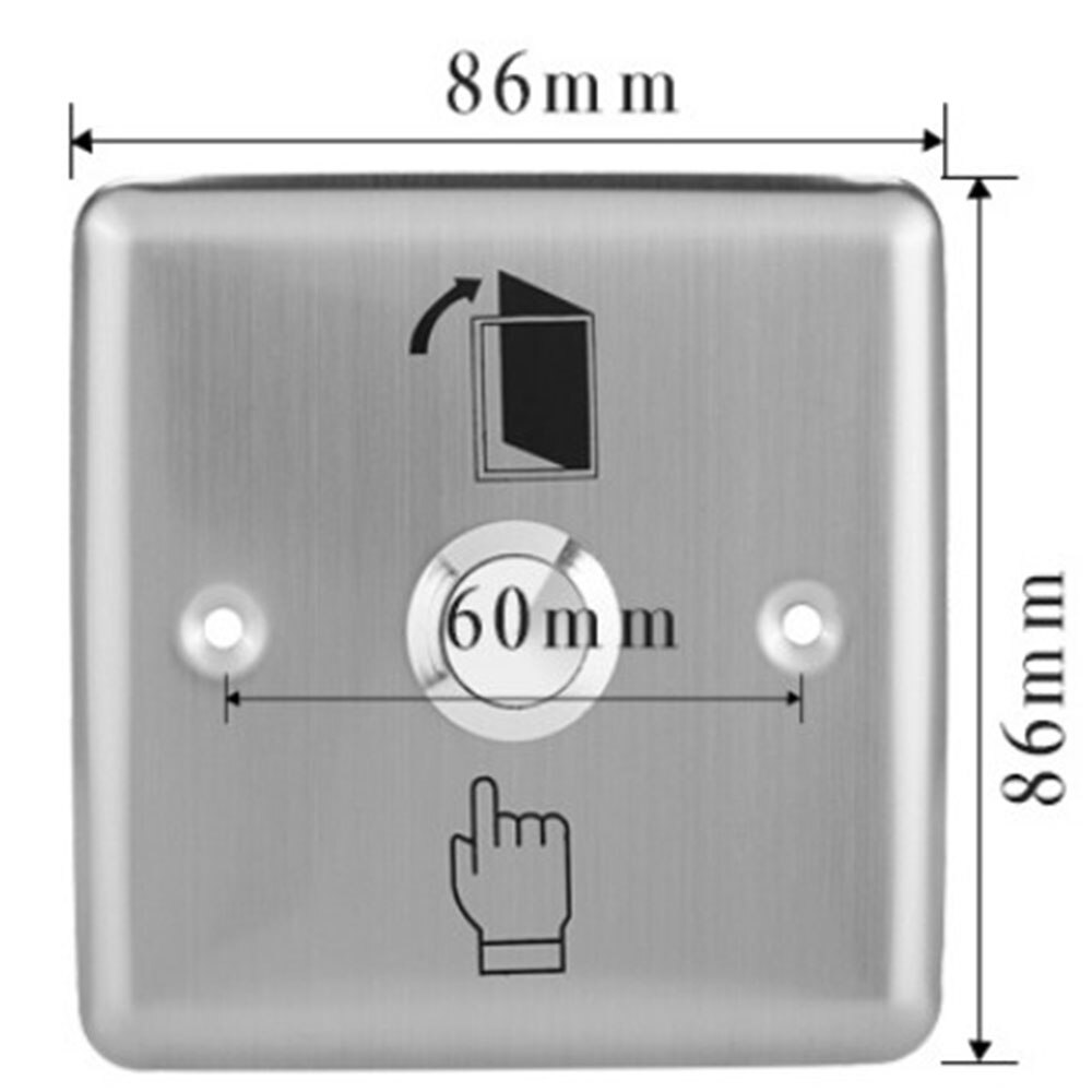 Stainless Steel Exit Button Push Switch Door Senso... – Vicedeal
