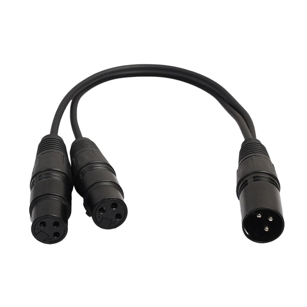 3-Pin XLR Female to 2 XLR Dual Male Jack Y Splitte... – Grandado