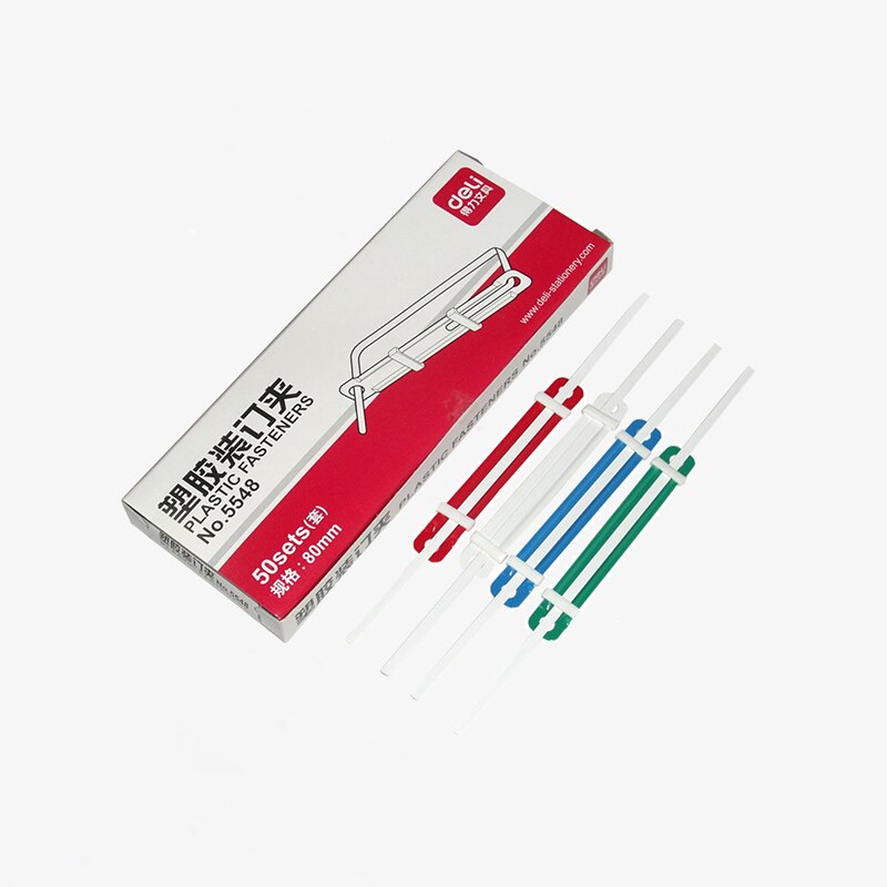 50pcs/Box Fasteners Binder Clip Colorful 2 Holes 8... – Grandado