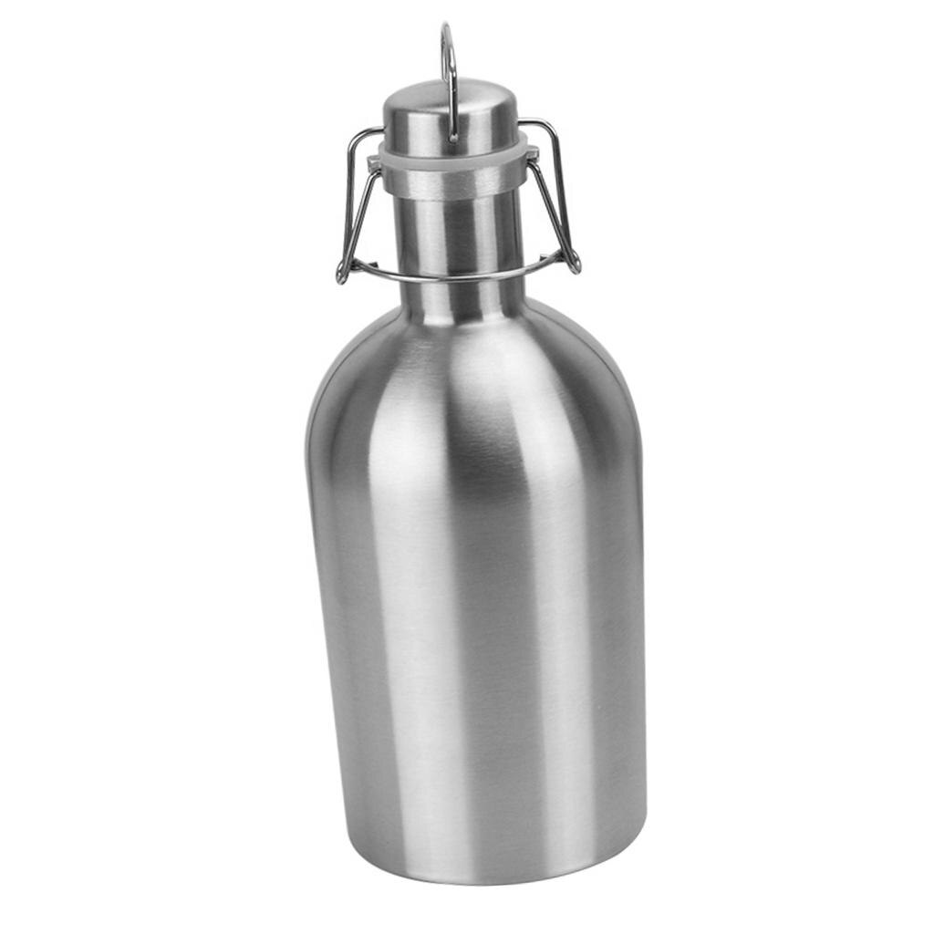 Stainless Steel Insulated Beer Growler -2.5L Water... – Grandado