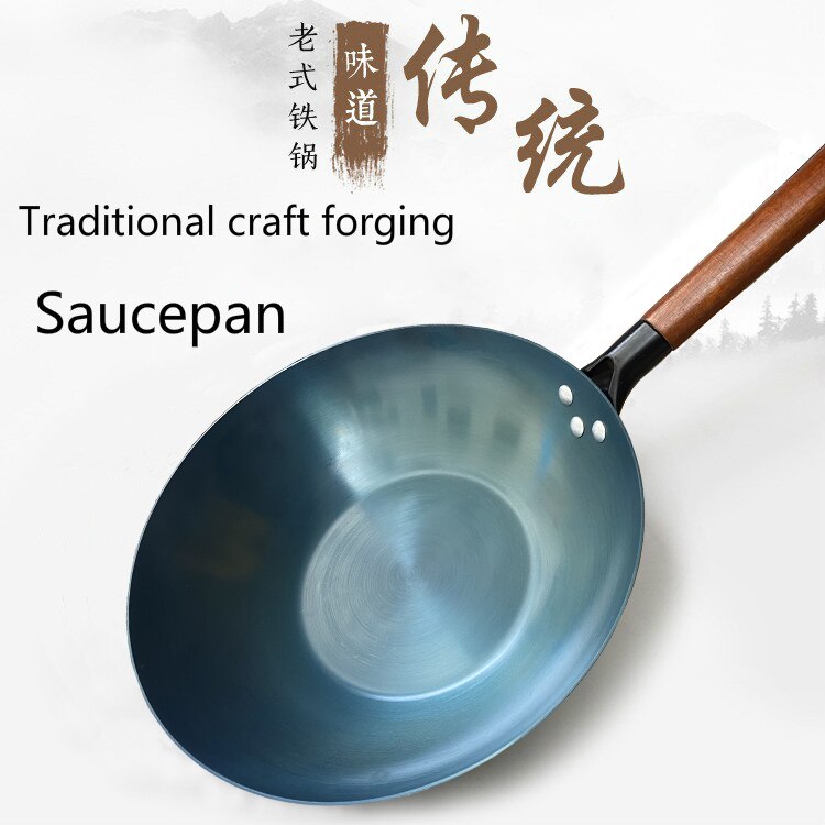 Saucepan Iron Wok Traditional Handmade Iron Wok No... – Grandado