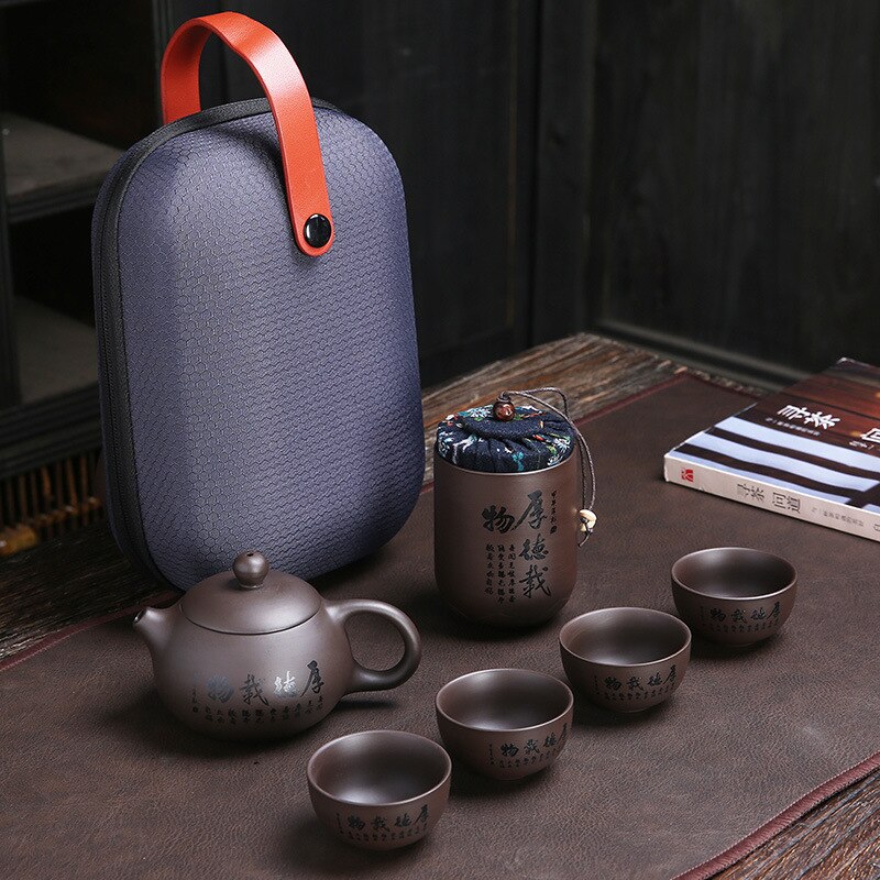 Class A Purple Sand Tea Cups Ceramic Portable Teap... – Vicedeal