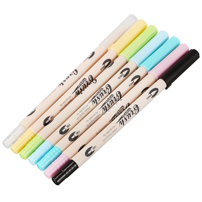 DS Farbe Pinsel 6 Farben Marker Stift Tinte Stift ... – Grandado