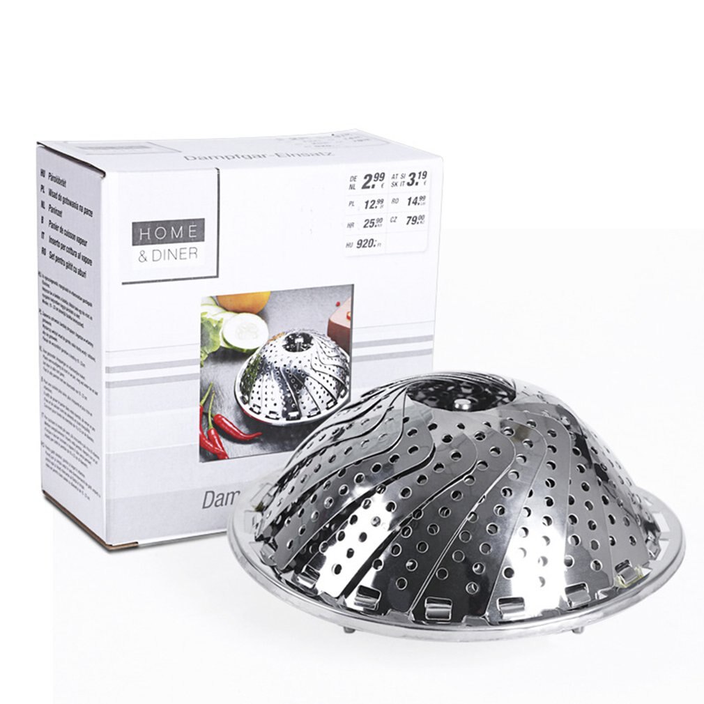 14cm Foldable Stainless Food Steamer Steaming Rack... – Grandado