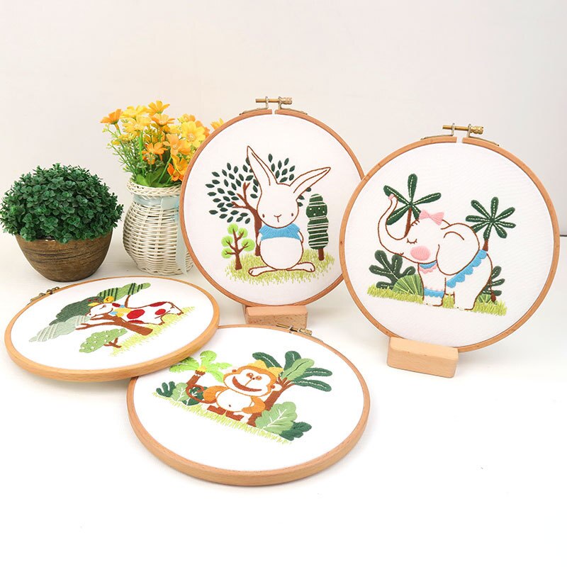 European style mesh DIY embroidery flower painting... – Grandado
