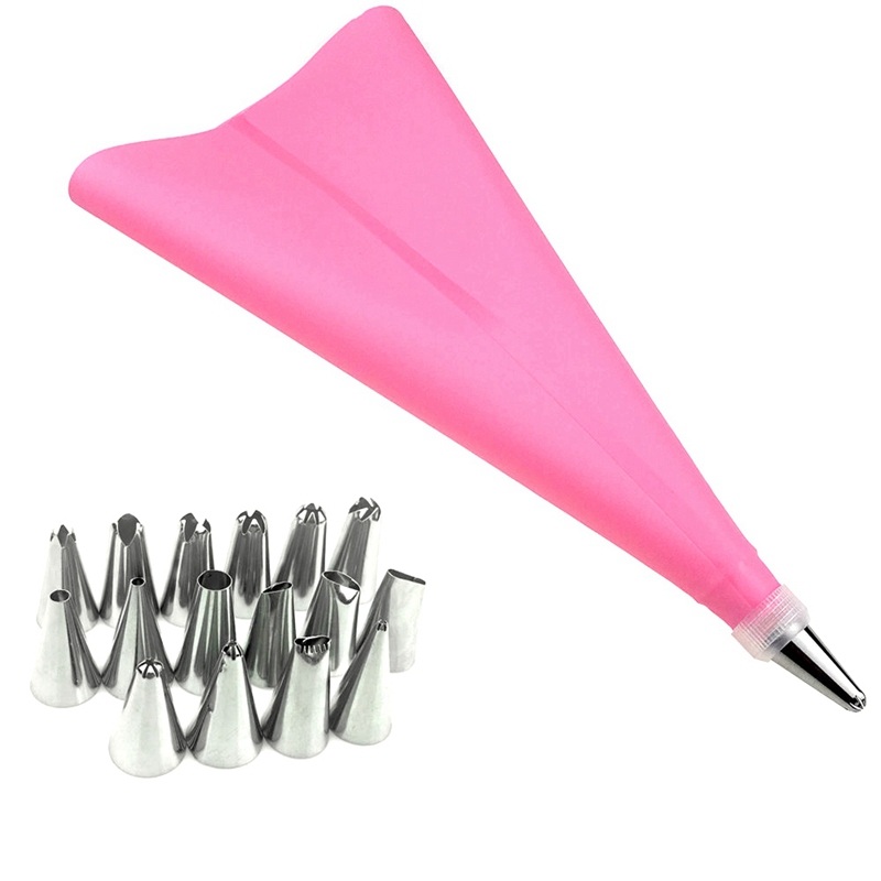 18Pcs/Set Silicone Pastry Bag Nozzles Tips Diy Ici... – Vicedeal