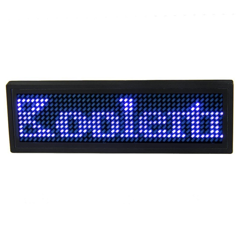 USB Programmable Scrolling Blue LED Name Badge,Min... – Vicedeal