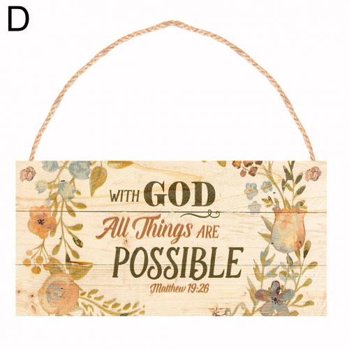 Countryside English Letters Wooden Wall Hanging Pl... – Grandado