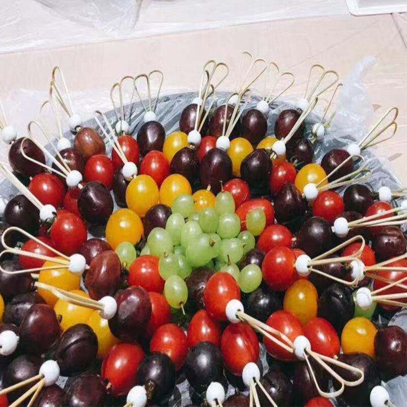 50Pcs/Pack Bamboo Fruit Sticks Disposable Fruit Fo... – Vicedeal