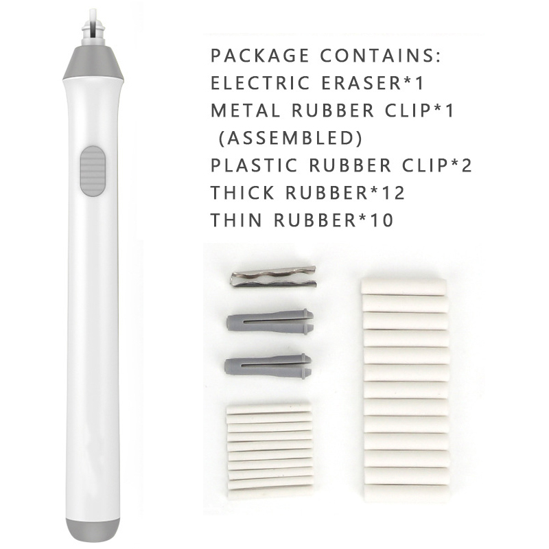 Adjustable Electric Eraser with Rubber Refills Bat... – Grandado