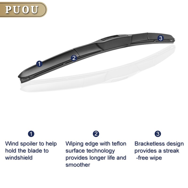 Puou Hybride Wisserbladen Voor Nissan Teana Fit Ha... – Grandado