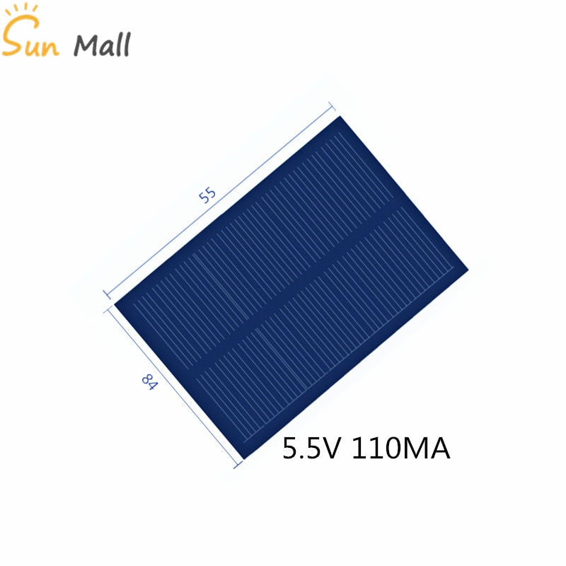Poly Solar Panel 5.5V 100MA for DIY science and te... – Grandado