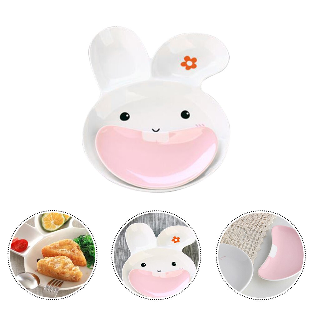 1 Set of Divided Food Plate Ceramic Separated Plat... – Vicedeal