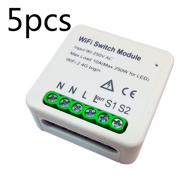 1/5 Pcs Smart Home Wifi Switch Relay Breaker Modul... – Grandado