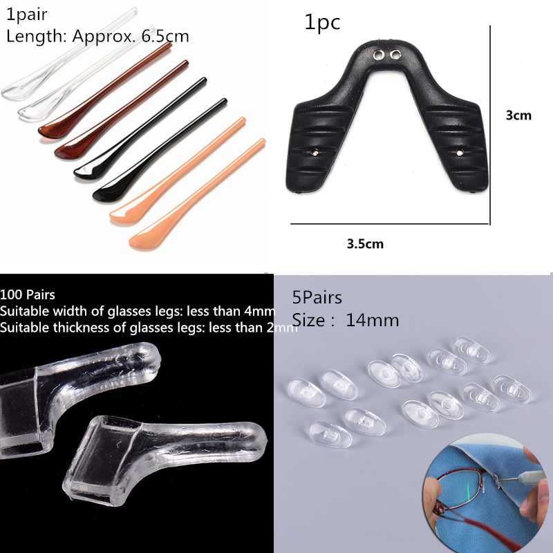 100/5/1 Paar Brillen Eyewear Anti Skid Eye Sokken ... – Vicedeal