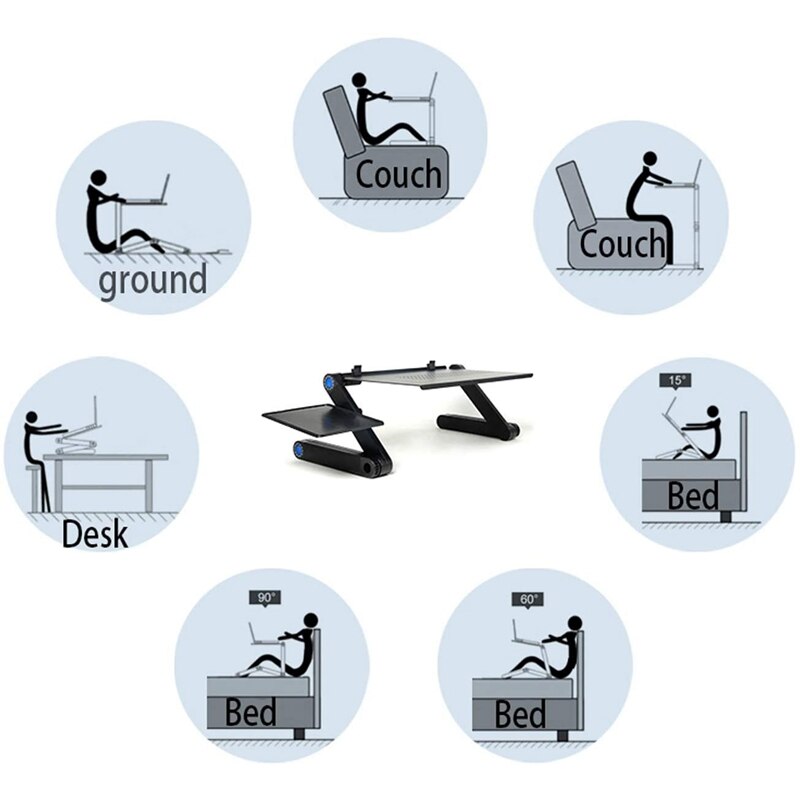 Portable Laptop Desk Foldable Vertical Table Adjus... – Grandado