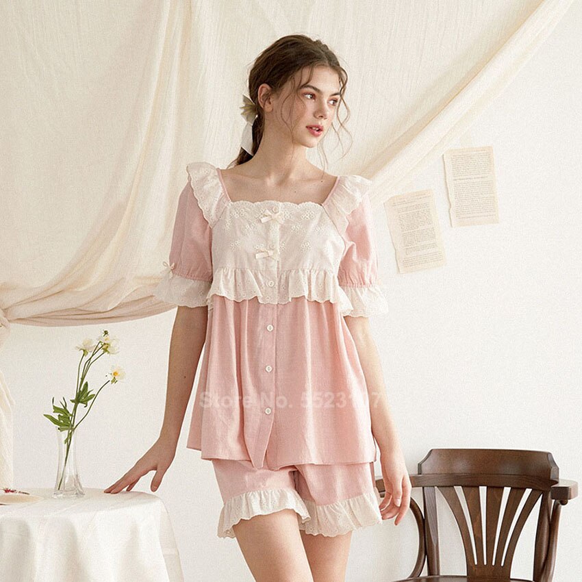 Renaissance Court Vintage Pajamas Set for Women Fl... – Grandado