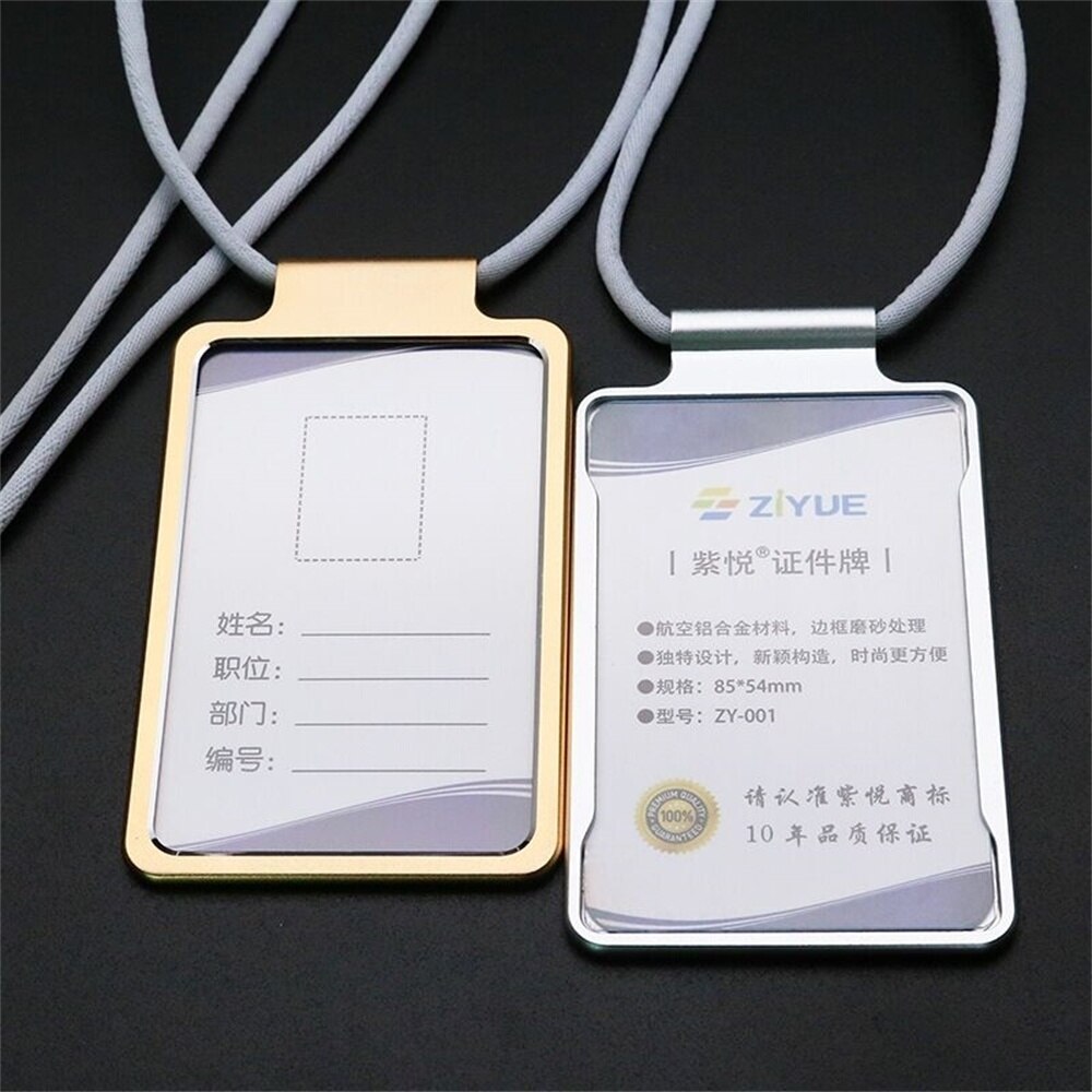 Aluminum Badge Holder With Detachable Neck Lanyard... – Vicedeal