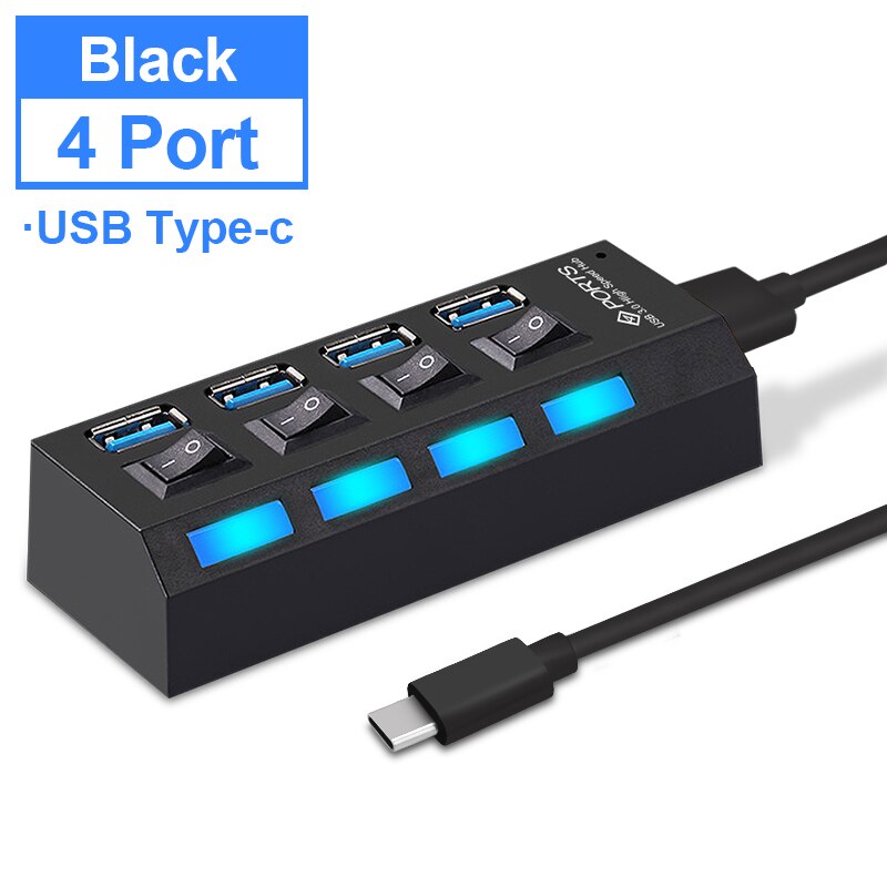 USB Hub USB Splitter Multiple USB C Hub 3.0 Micro ... – Grandado
