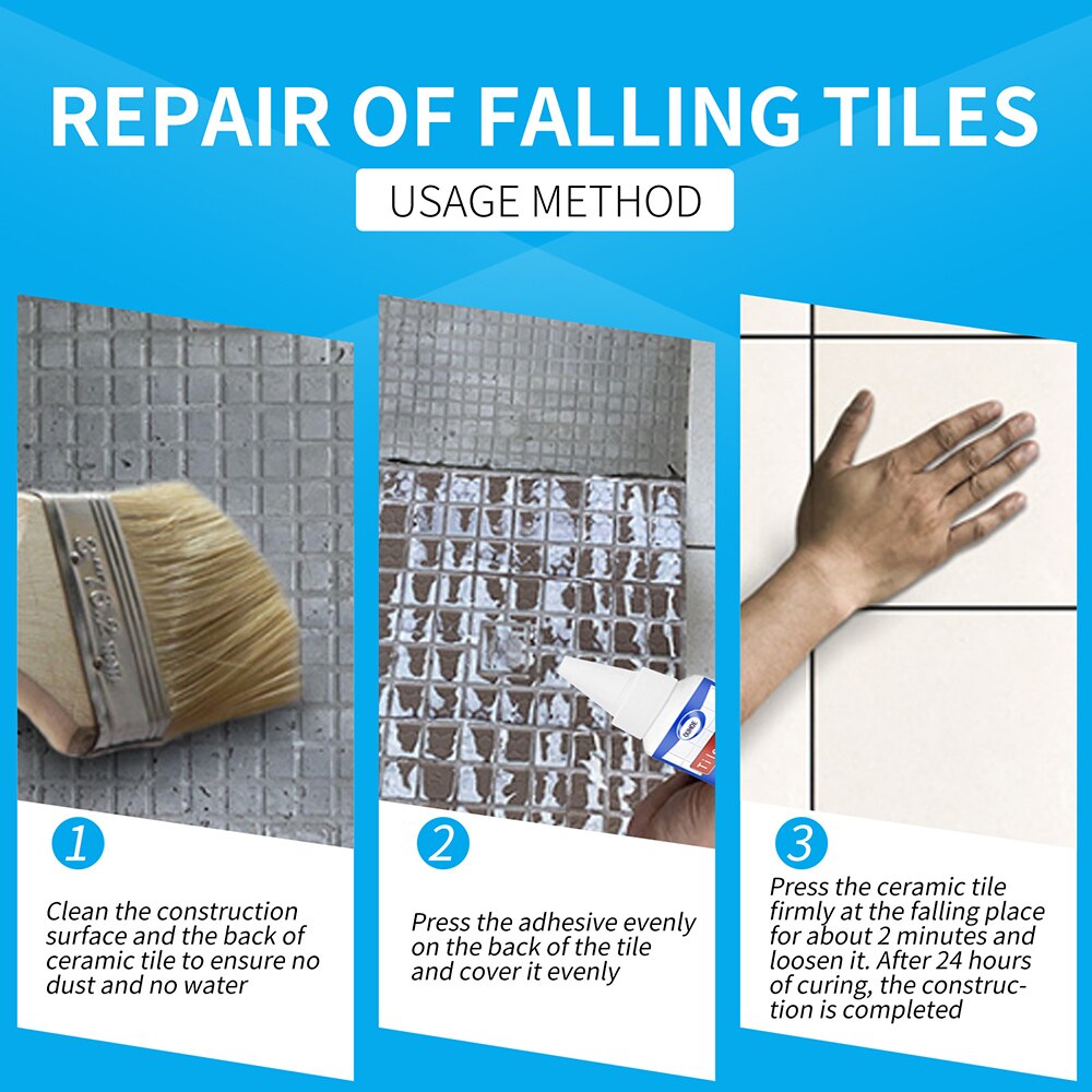 Tile Repair Glue Strength Paste Adhesive Fast Repa... – Vicedeal