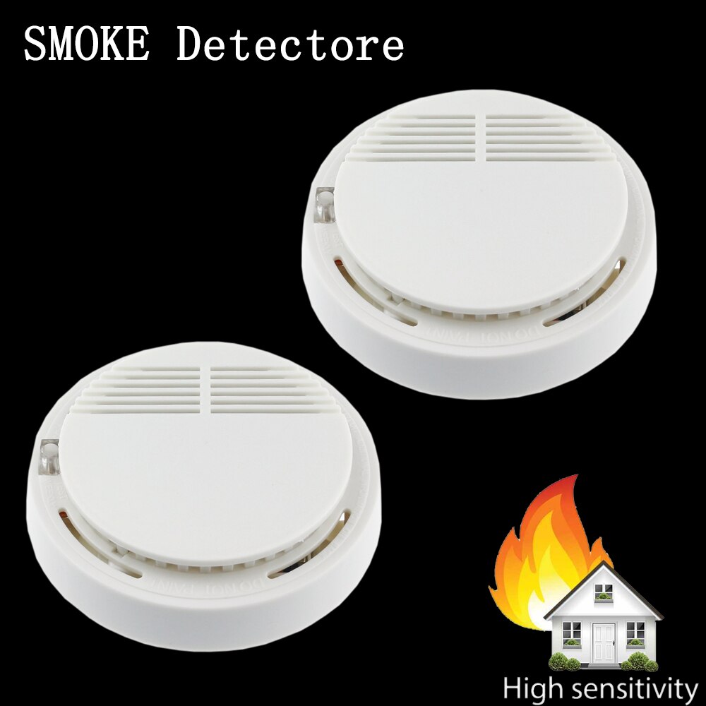 2Pcs 9V Battery Operated Smoke Alarm LED Light Fla... – Vicedeal