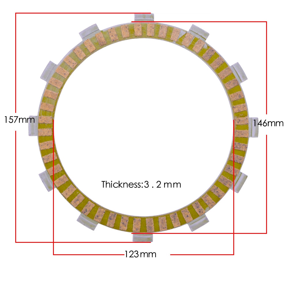 Motorcycle Clutch Plates Set For KAWASAKI ZZR 250 ... – Grandado