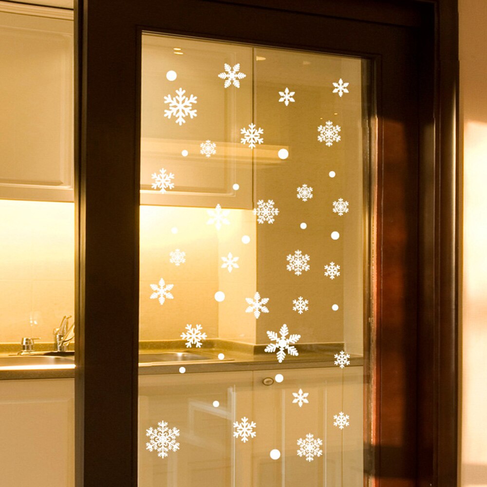 48pcs window stickers wall stickers winter snow in... – Grandado