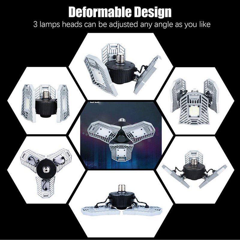Led Garage Light 60W Deformable Warehouse Lamp Sup... – Vicedeal