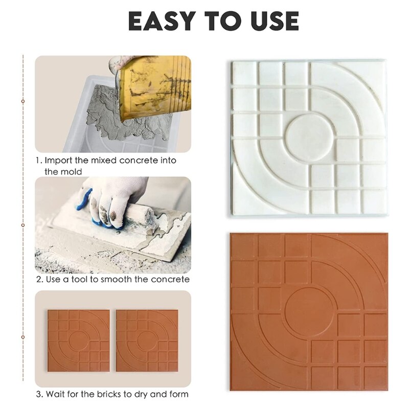 Path Maker DIY Paving Mold Brick Concrete Stone Sq... – Grandado
