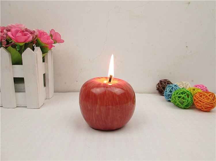 Scuplture Candle Apple Shape Candle, Room Decor, H... – Vicedeal