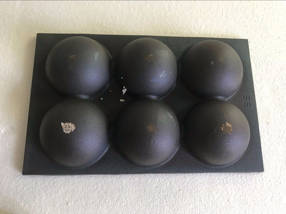 1 pcs 80MM big size Takoyaki pan / 6 holes/pan wit... – Vicedeal