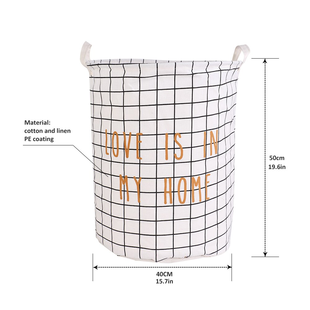 Praktische Ronde Wasmand Met Belemmeren Dier Decor... – Vicedeal