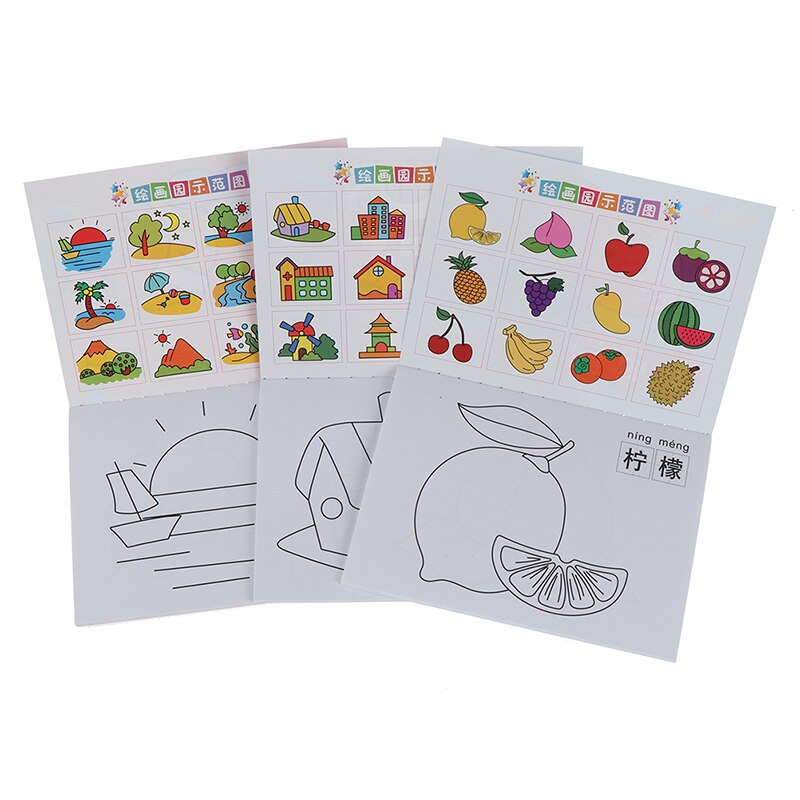 12 Pages Coloring Book Kindergarten Coloring Paint... – Grandado