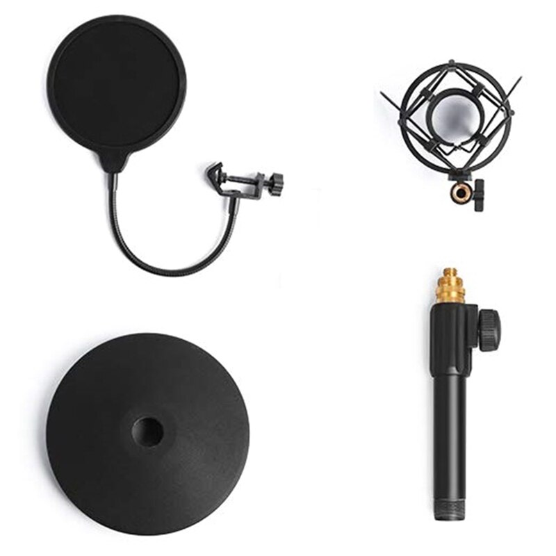 USB Condenser Microphone Tabletop Stand with Shock... – Grandado