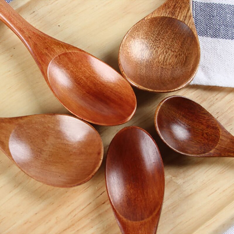 Natural Wooden Scoops Kitchen Cooking Utensil Tool... – Grandado