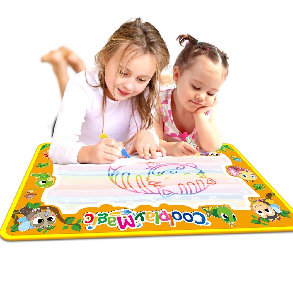 4 Types Rainbow Magic Water Drawing Mat & 2 Pens D... – Vicedeal