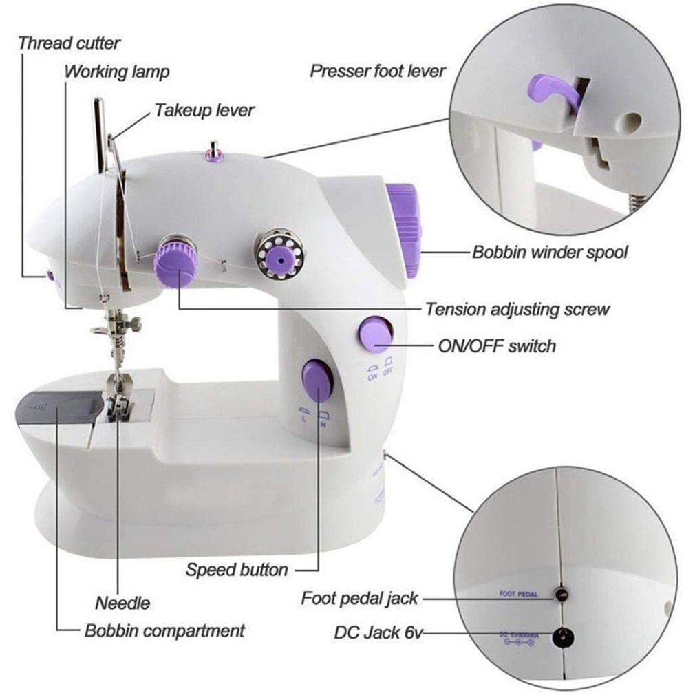 Practical Electric Sweing Tailor Small Household E... – Vicedeal