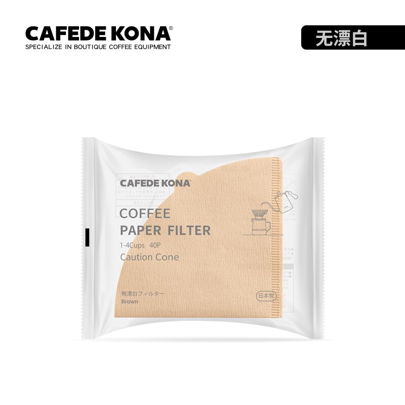 coffee filter paper V60 filters paper 40 sheets ma... – Grandado