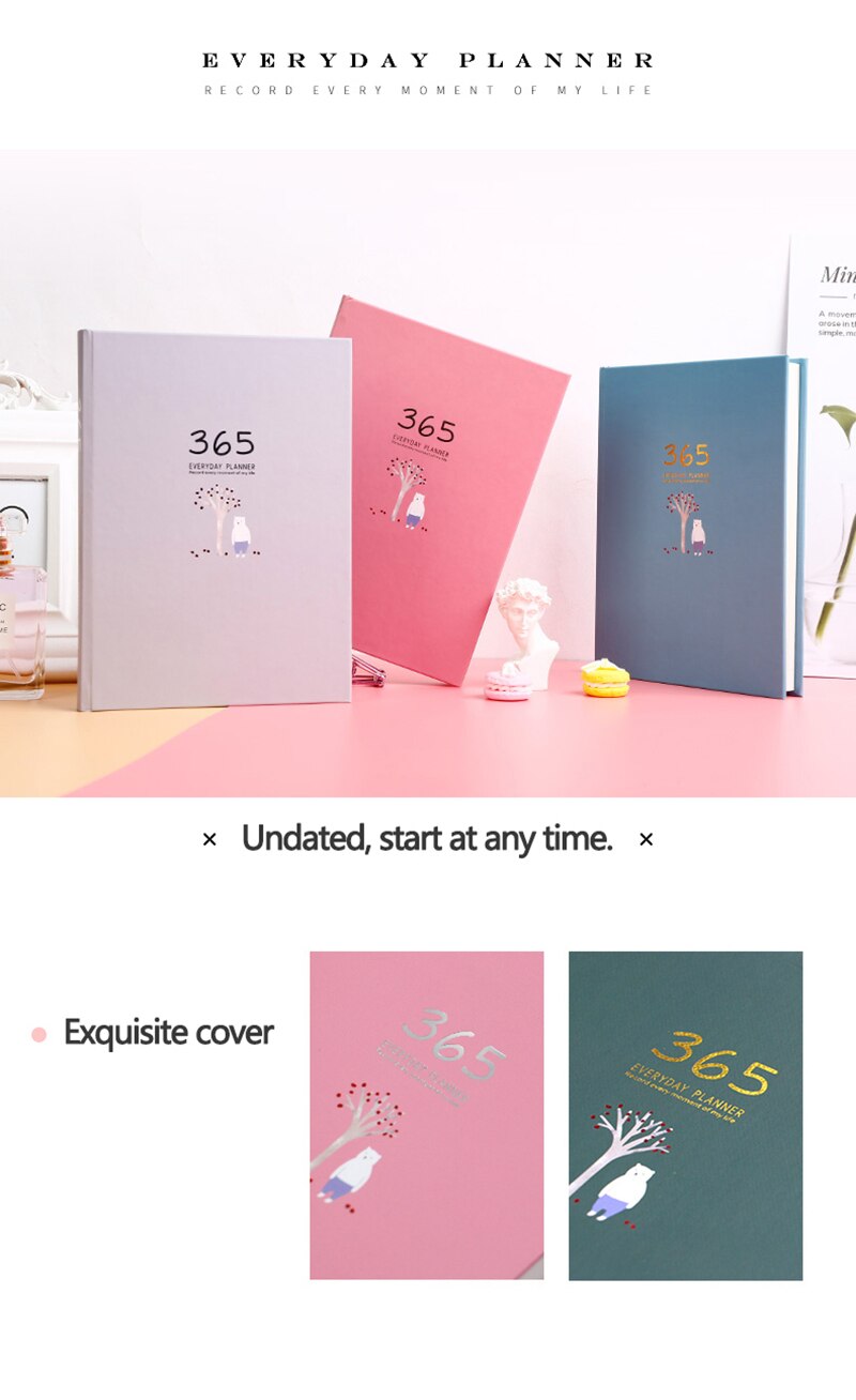 Mini Notebook Student Diary Hard Surface 365 Plan ... – Grandado