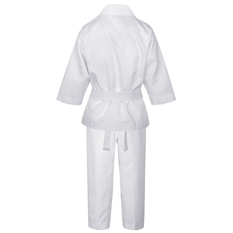 White Karate Uniform with Belt Light Weight Elasti... – Grandado