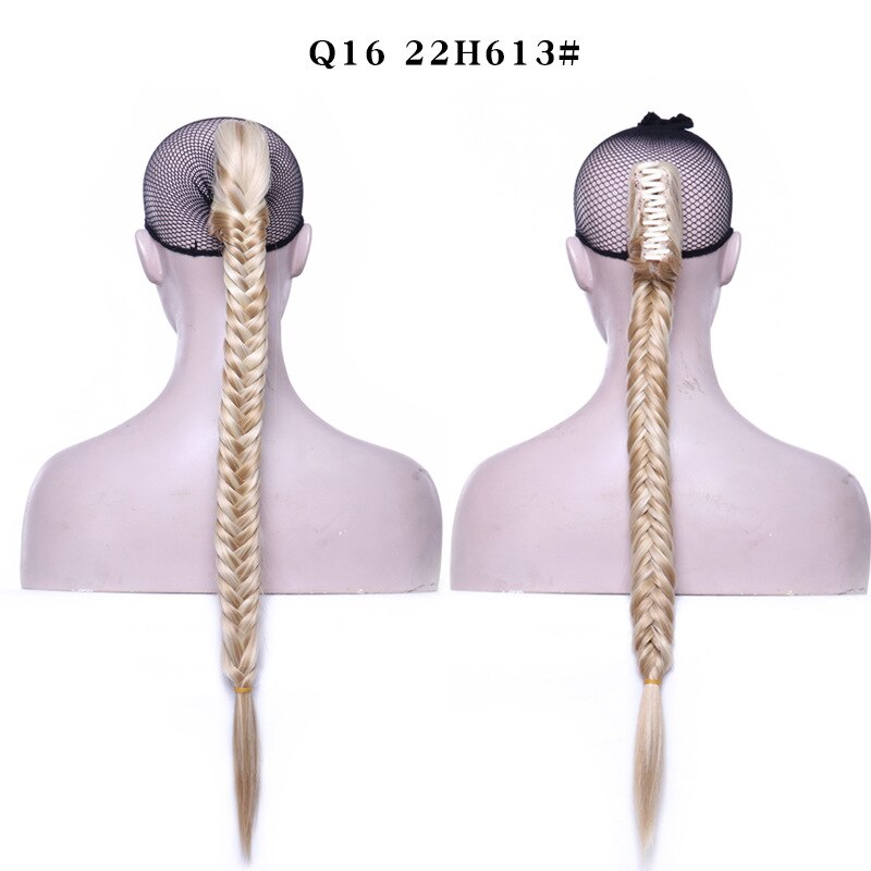 Long Fishtail Braid Ponytail Synthetic Extension C... – Vicedeal