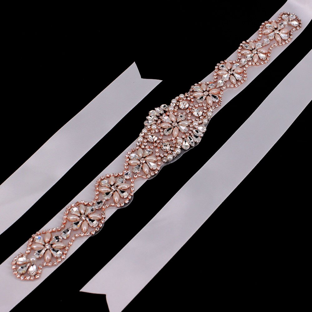 Classic Style Silver Rhinestones Bridal Belt For W... – Grandado