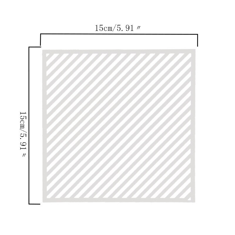 15*15 Oblique stripes Layering Stencils graffiti h... – Vicedeal