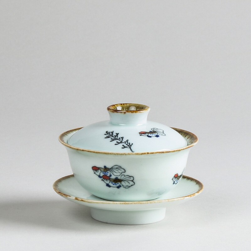 Chinese Tea Tureen Set Gaiwan Ceramic Teaware Sets... – Grandado