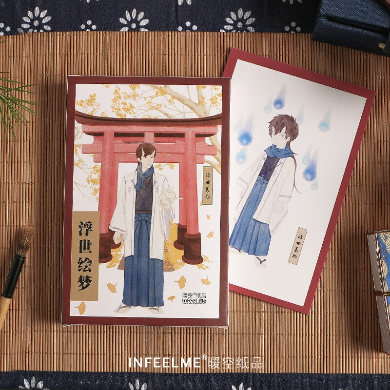 30 Pcs/Set Novelty Japanese Ukiyoe Style Postcard/... – Grandado